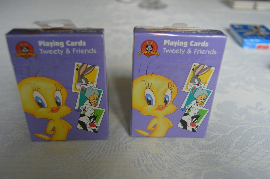 Rare 1999 New in Package Looney Tunes Tweety & Friends Deck of Playing ...