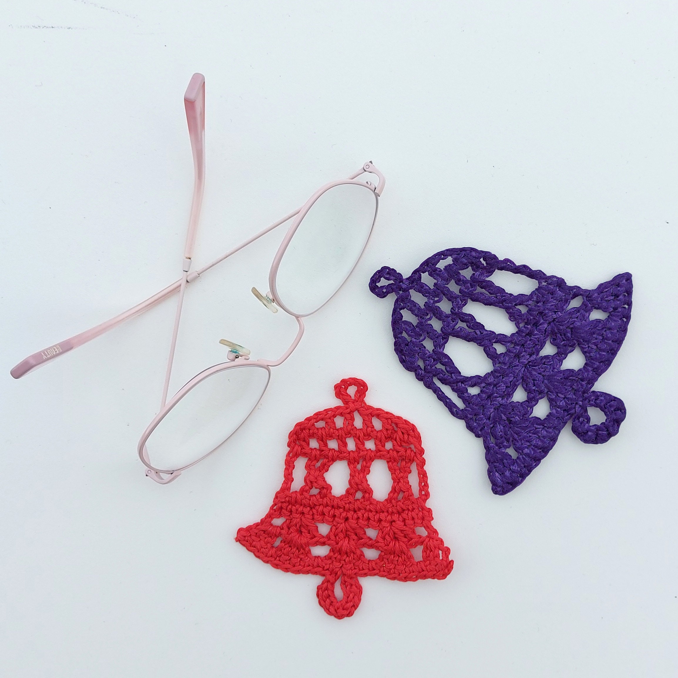 CROCHET PATTERN Bell Applique Christmas Tree Ornament - Etsy