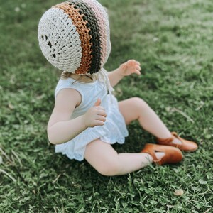 The Lilah Bonnet | Crochet Bonnet | Crochet Baby Hat | Boho Baby Bonnet ...