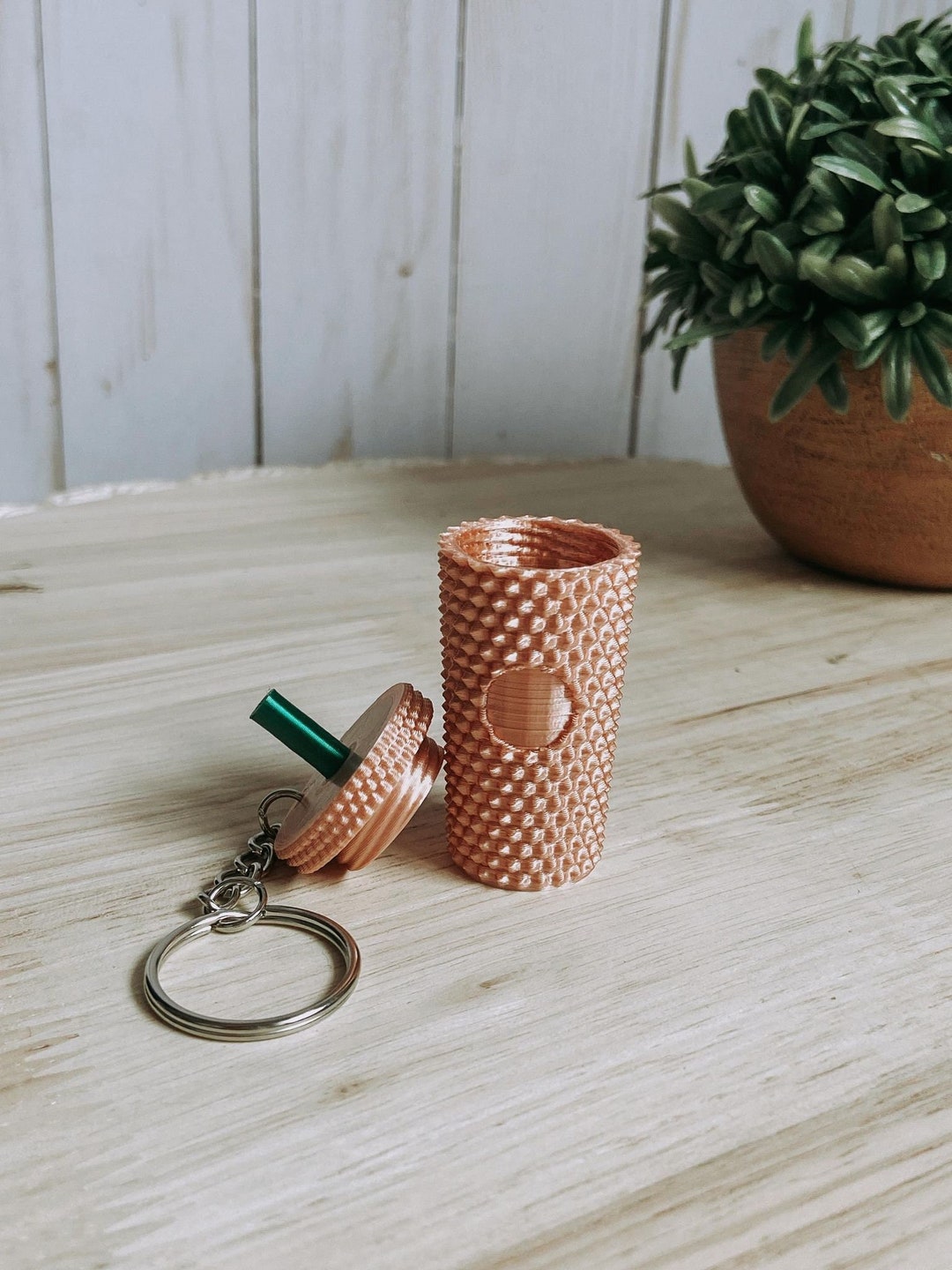 Starbucks Inspired Mini Tumbler Keychain With Removable Lid | Starbucks ...