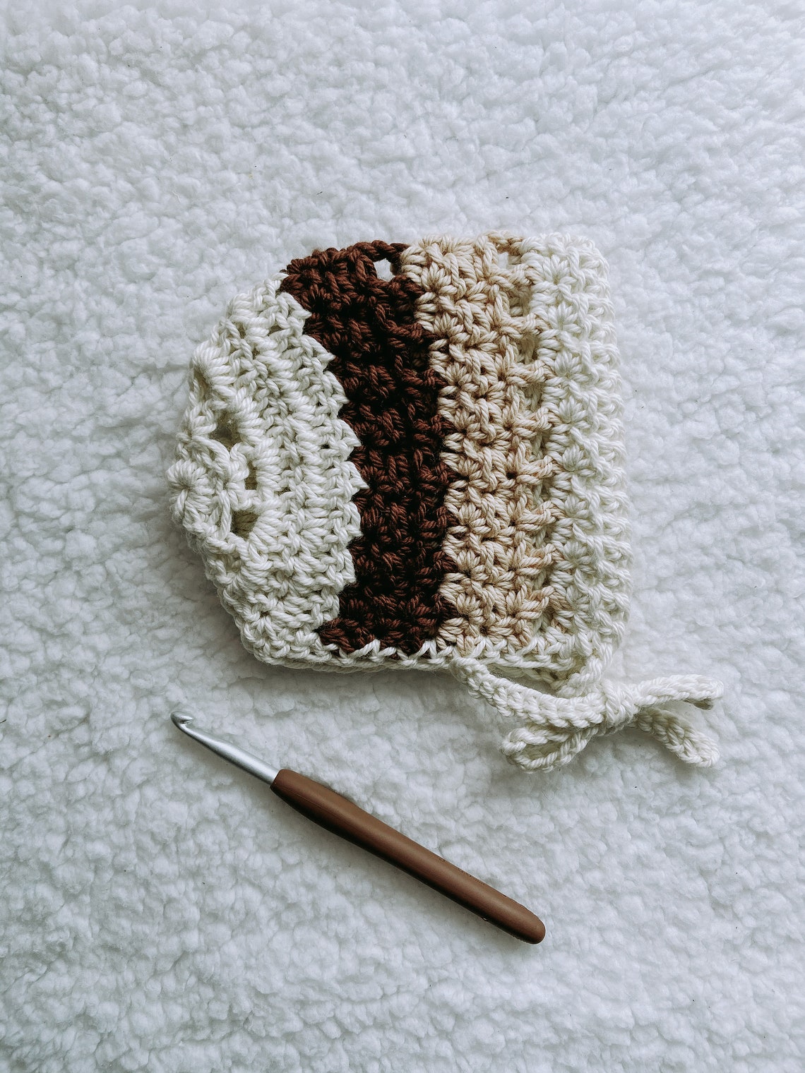 The Lilah Bonnet Crochet Bonnet Crochet Baby Hat Boho | Etsy