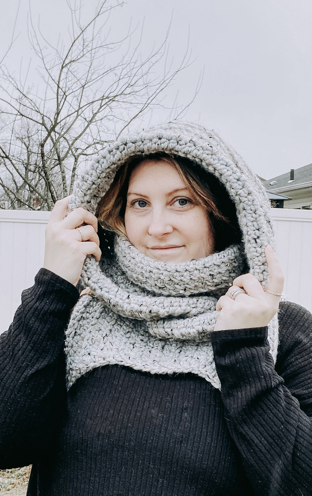 Matrixx Hood, Viral Hood, Crochet Hooded Cowl, Instagram Hood ...