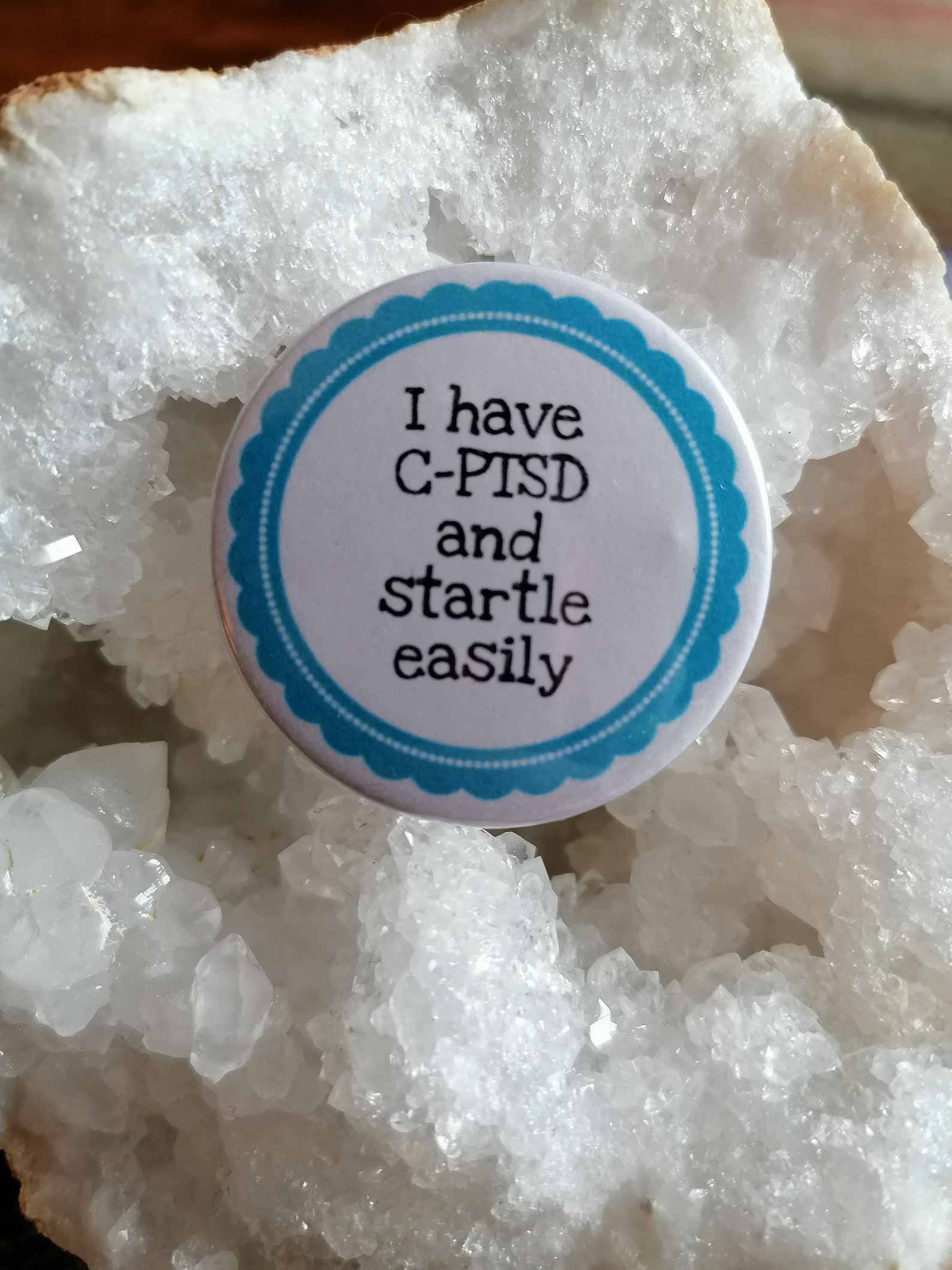 I Have CPTSD and Startle Easily Badge, CPTSD, PTSD - Etsy