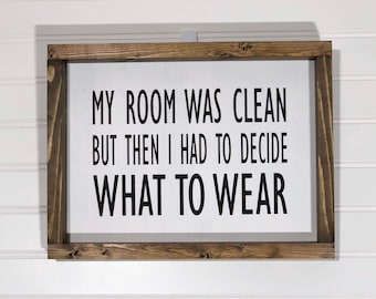 Clean My Room Sign - Etsy