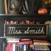 Custom Teacher Name Sign Chalkboard Font rustic Farmhouse Sign 7 Tall ...