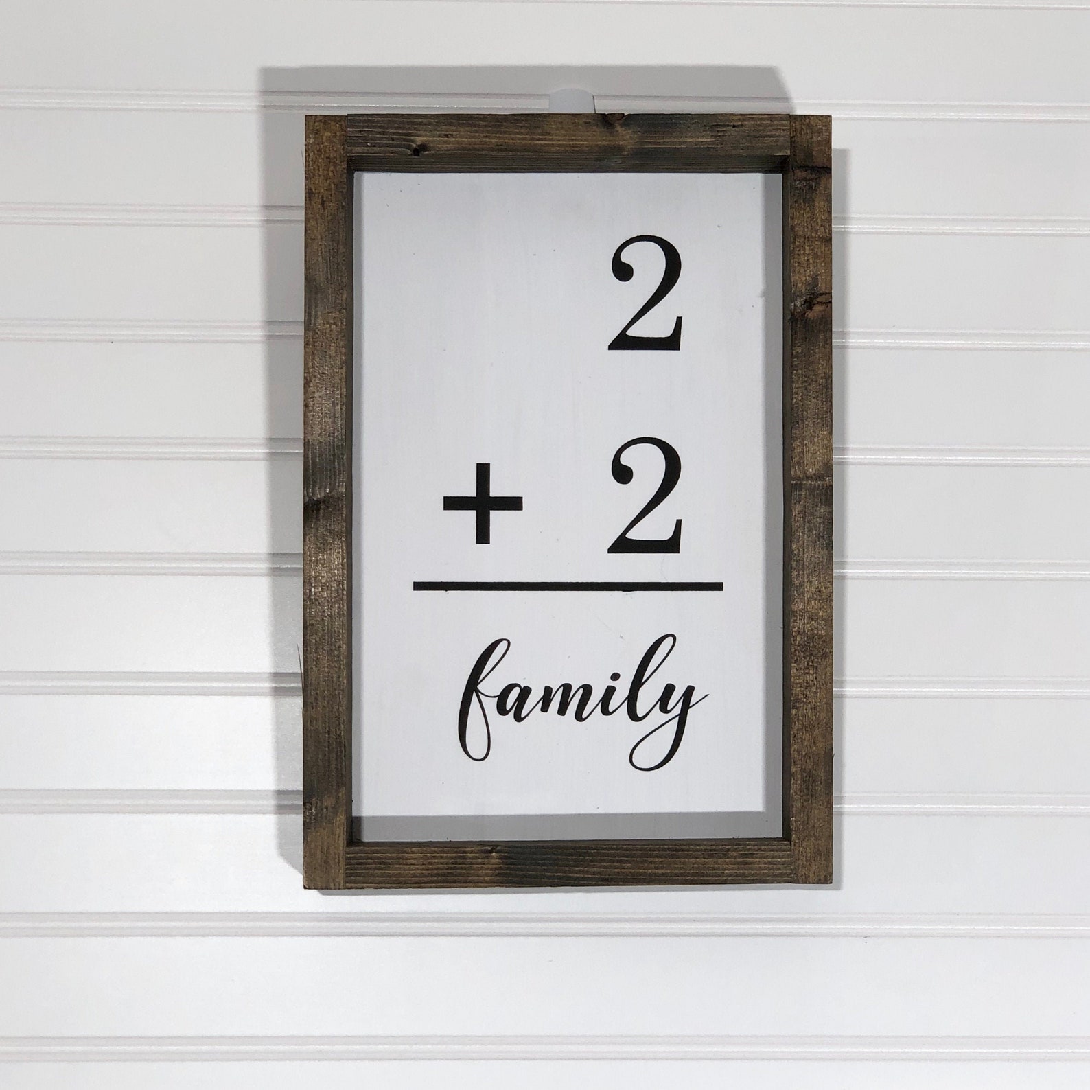 Custom Family Sign Number of Adults Plus the Number of Kids - Etsy