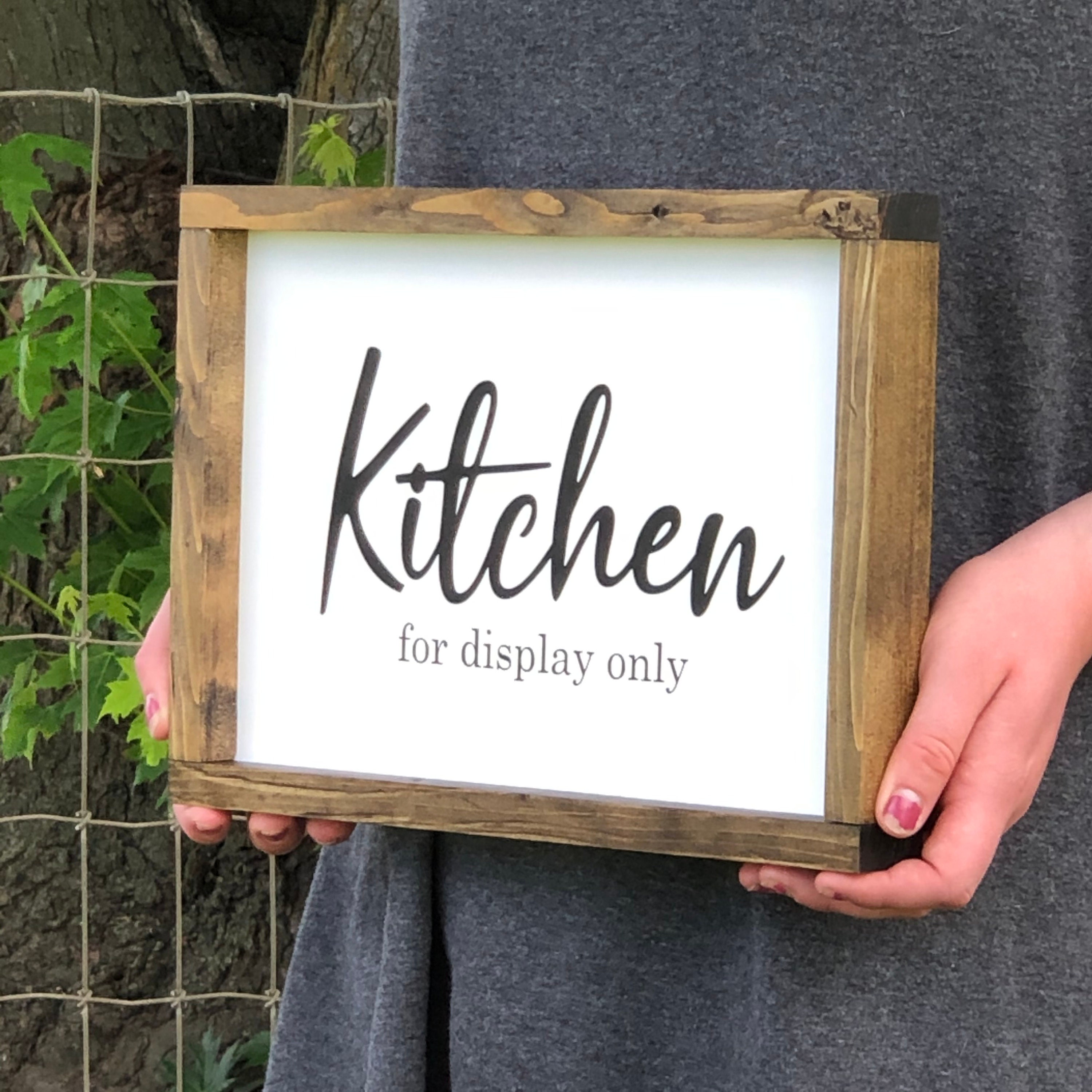 Kitchen for Display Only Rustic Farmhouse Wood Sign for the - Etsy