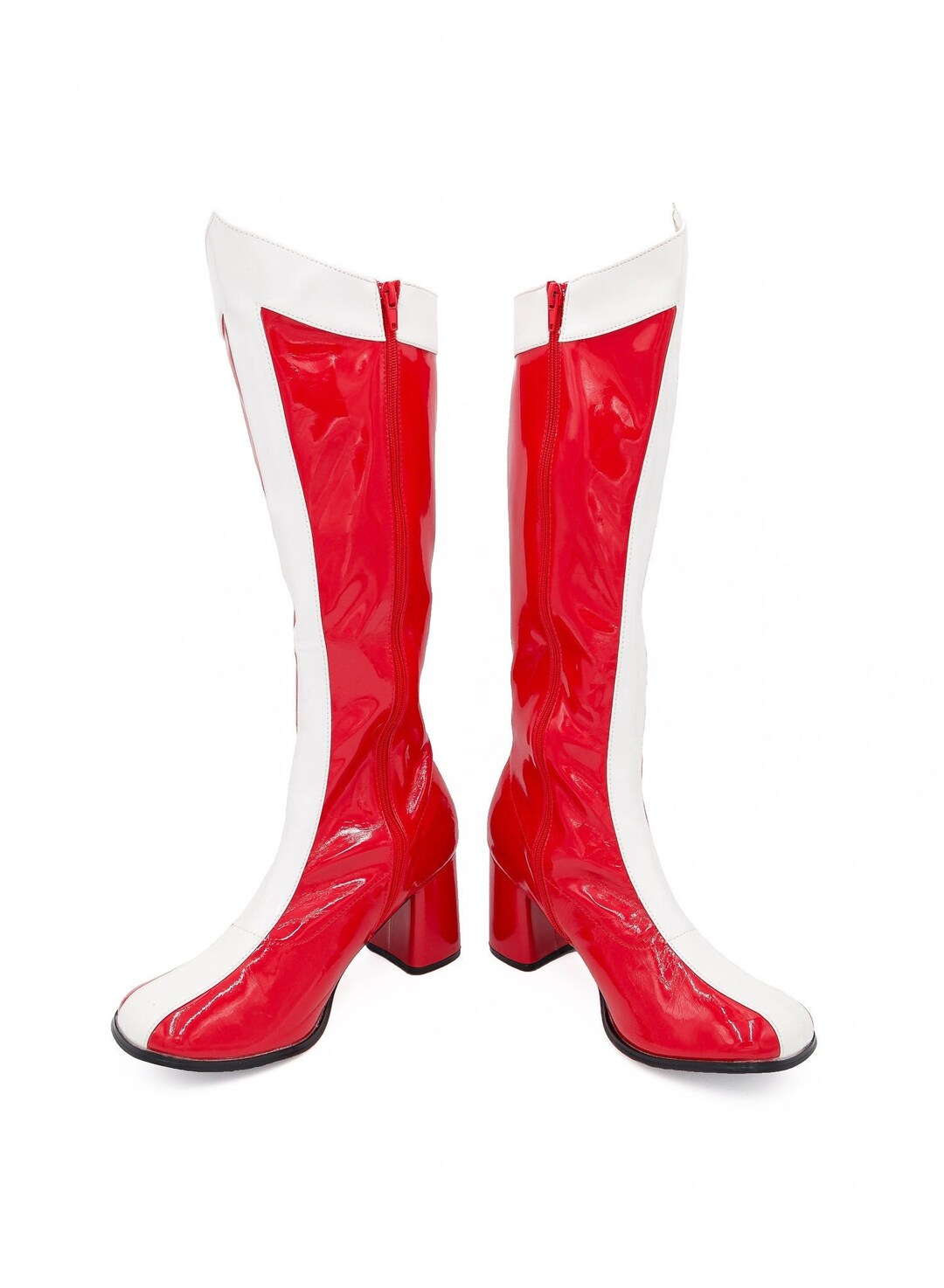 Red Go Go Boots, Size 5 Boots, Disco Boots, Costume Boots, Coachella ...