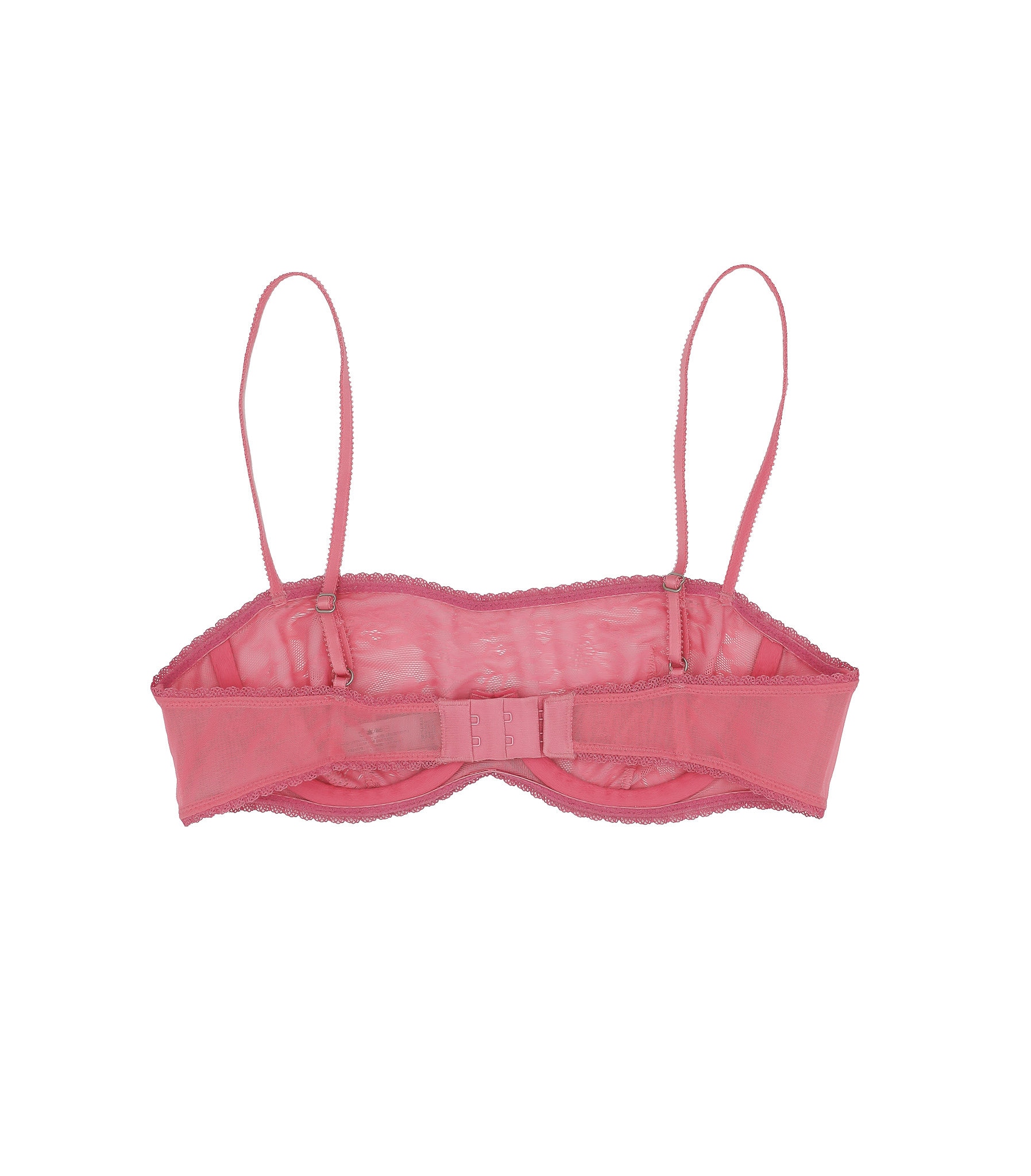 Victorias Secret Floral Lace Pink Bralette Bra Size 34b Lace Underwire ...