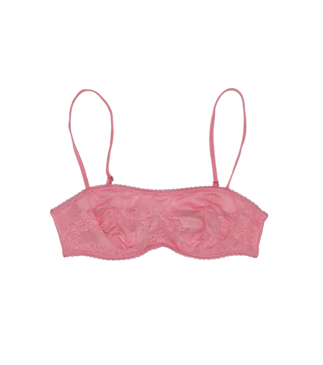 Victorias Secret Floral Lace Pink Bralette Bra Size 34b Lace Underwire ...