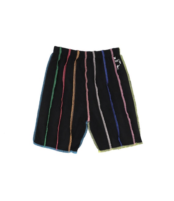oh mighty rainbow outlined biker shorts, size small s… - Gem