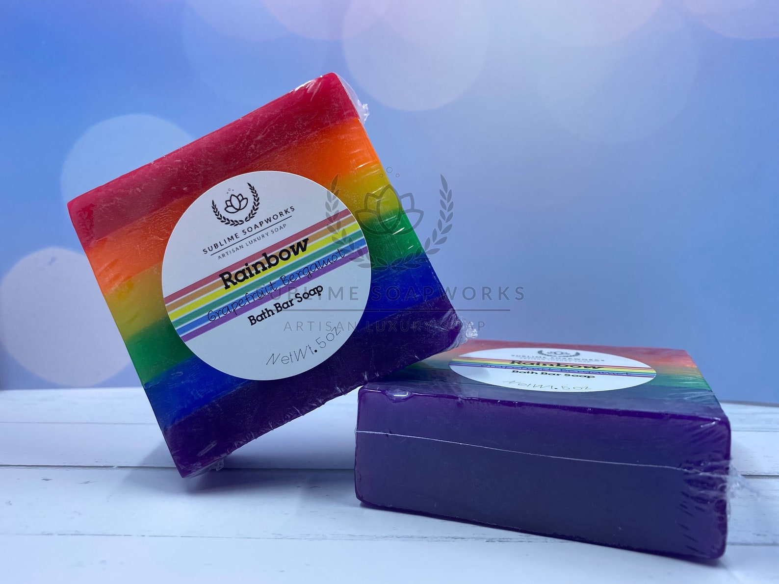 Pride Rainbow Soap 1 Bar Bergamot Grapefruit Scent - Etsy España