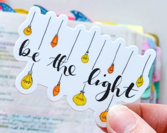 Be the Light Bible Verse Sticker - Etsy