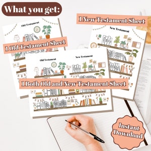 Bible Bookshelf Reading Tracker Coloring Page, Books of the Bible ...