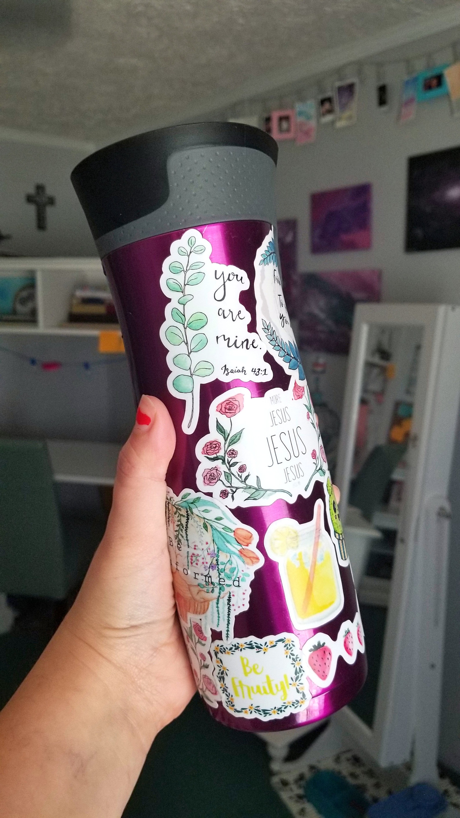 Bible Verse Waterproof Christian Sticker, Laptop Sticker, Bible Verse ...