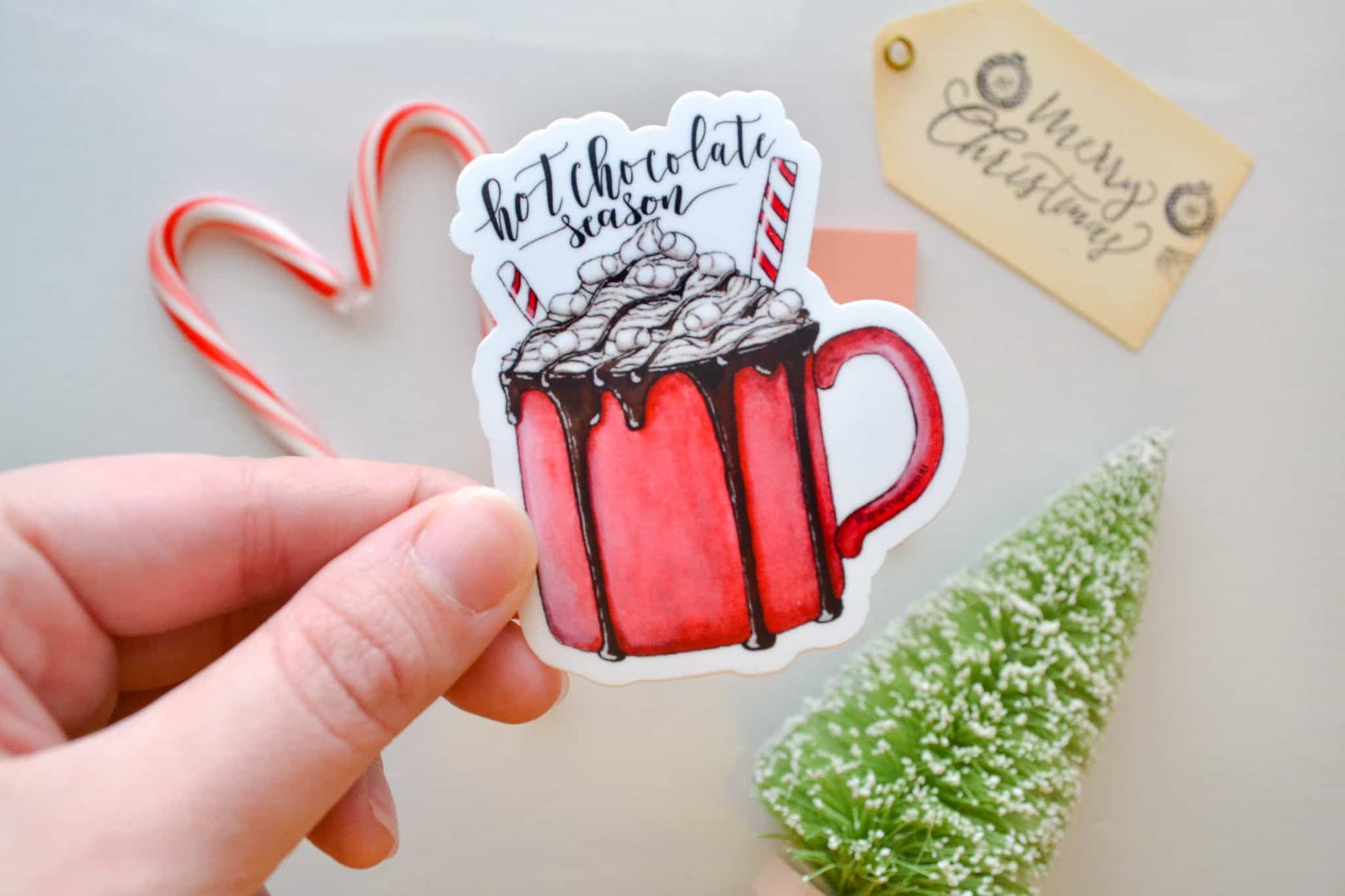 Hot Chocolate Season Sticker | Mug Sticker | Christmas Sticker | Winter ...