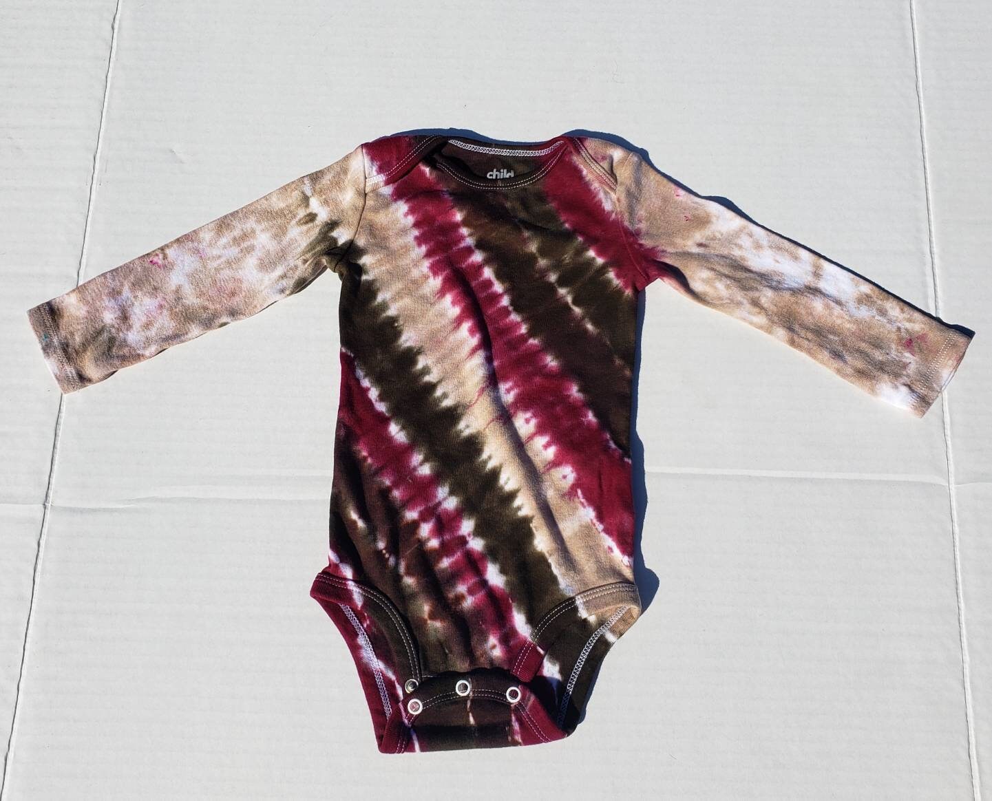 Earthy Sideways Striped Tie Dye - Etsy UK