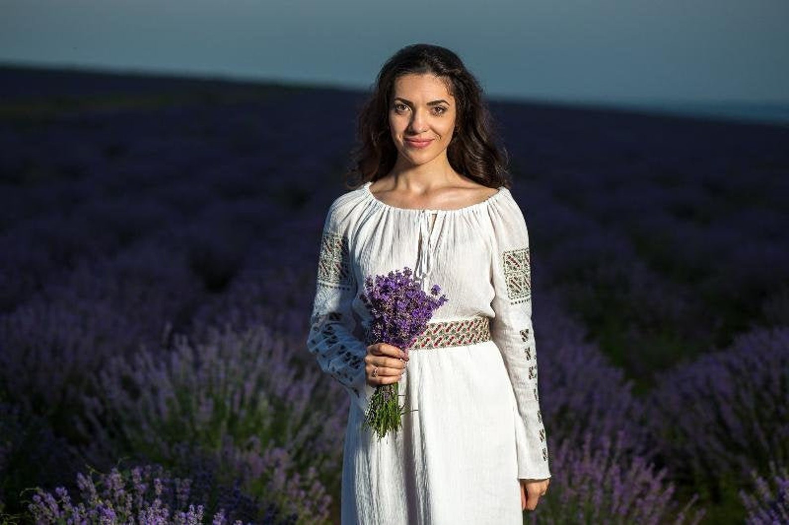 Dress With Traditional Romanian Embroidery - Etsy