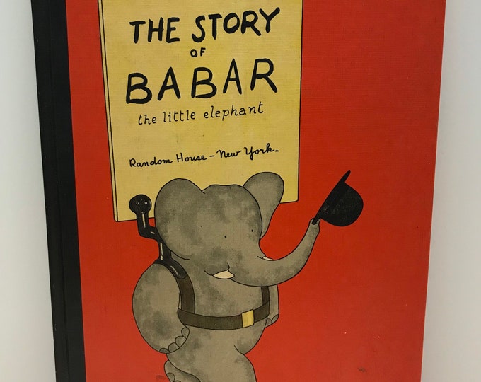 Vintage 1960 the Story of Babar the Little Elephant Hardcover Book ...
