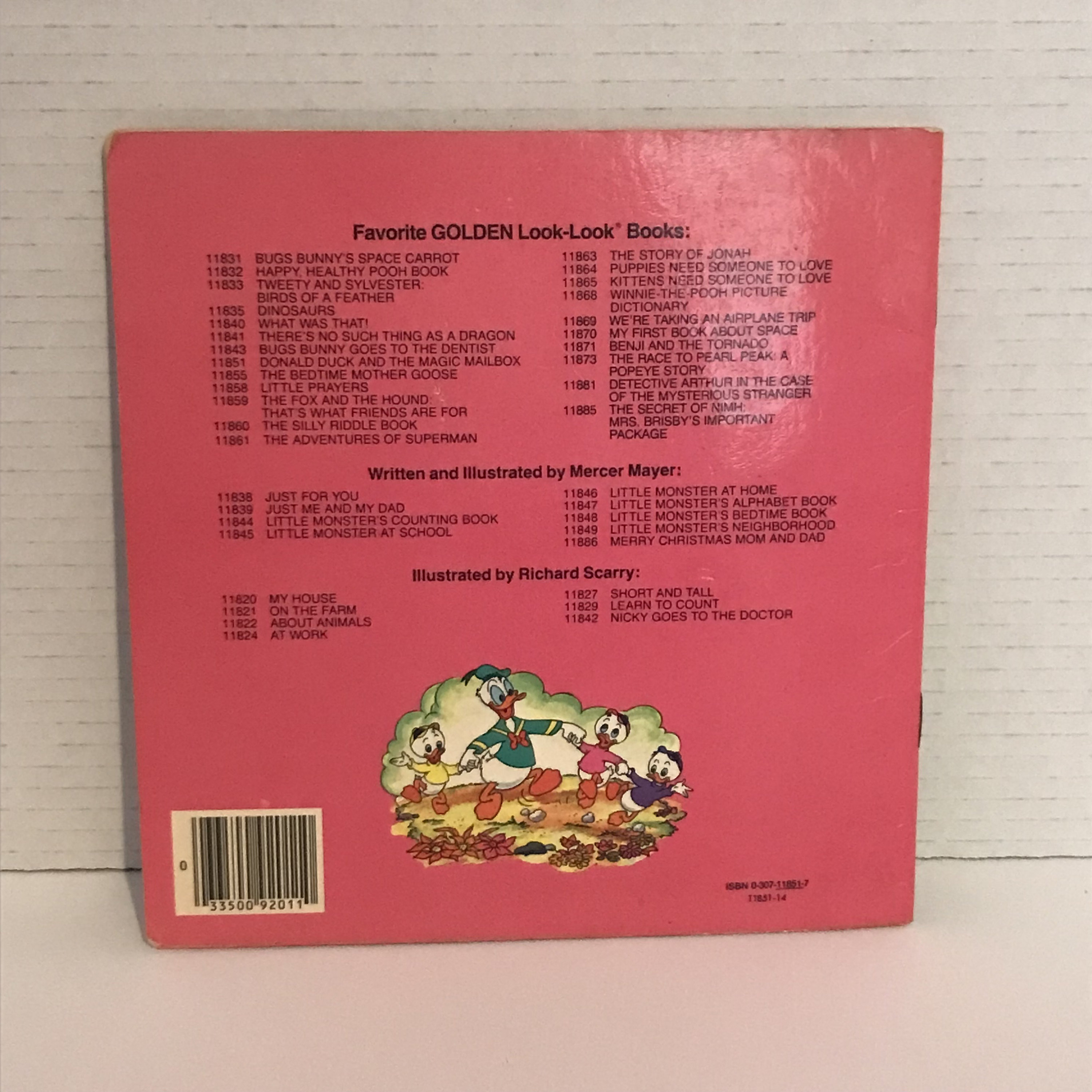 Vintage 1978 Walt Disneys Donald Duck and the Magic Mailbox Paperback ...