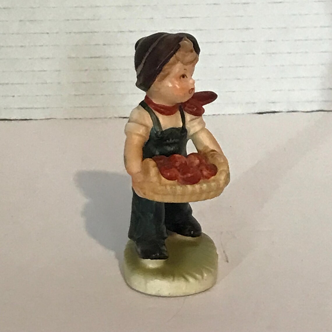 Vintage Hummel Like Boy Carrying Basket of Apples Figurine 1950s - Etsy