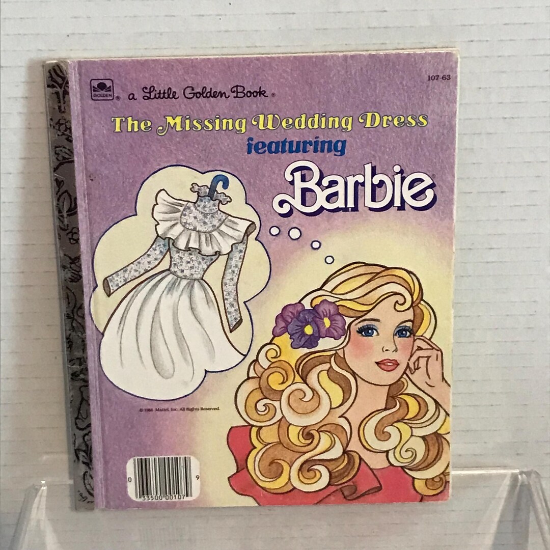 Vintage 1986 the Missing Wedding Dress Featuring Barbie Little Golden ...