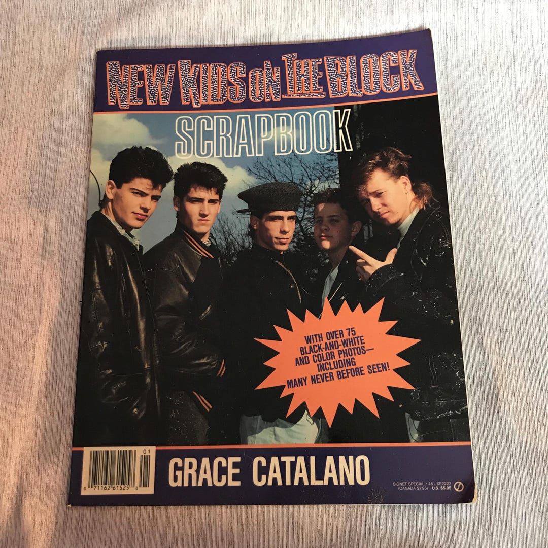 Vintage 1990 New Kids on the Block Scrapbook NKOTB Paperback Book - Etsy