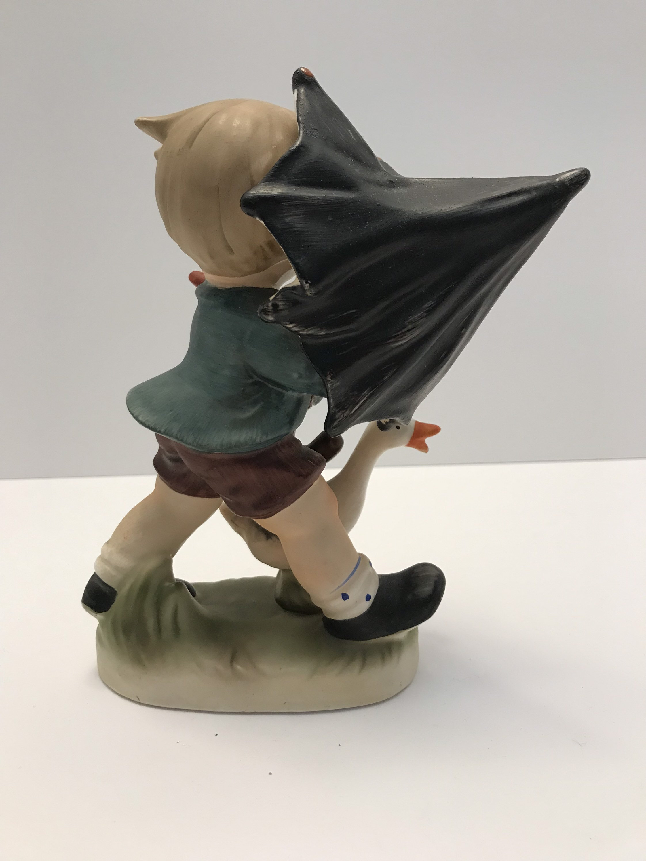 Vintage Napco Boy With Umbrella and Goose Figurine 1950s | Etsy