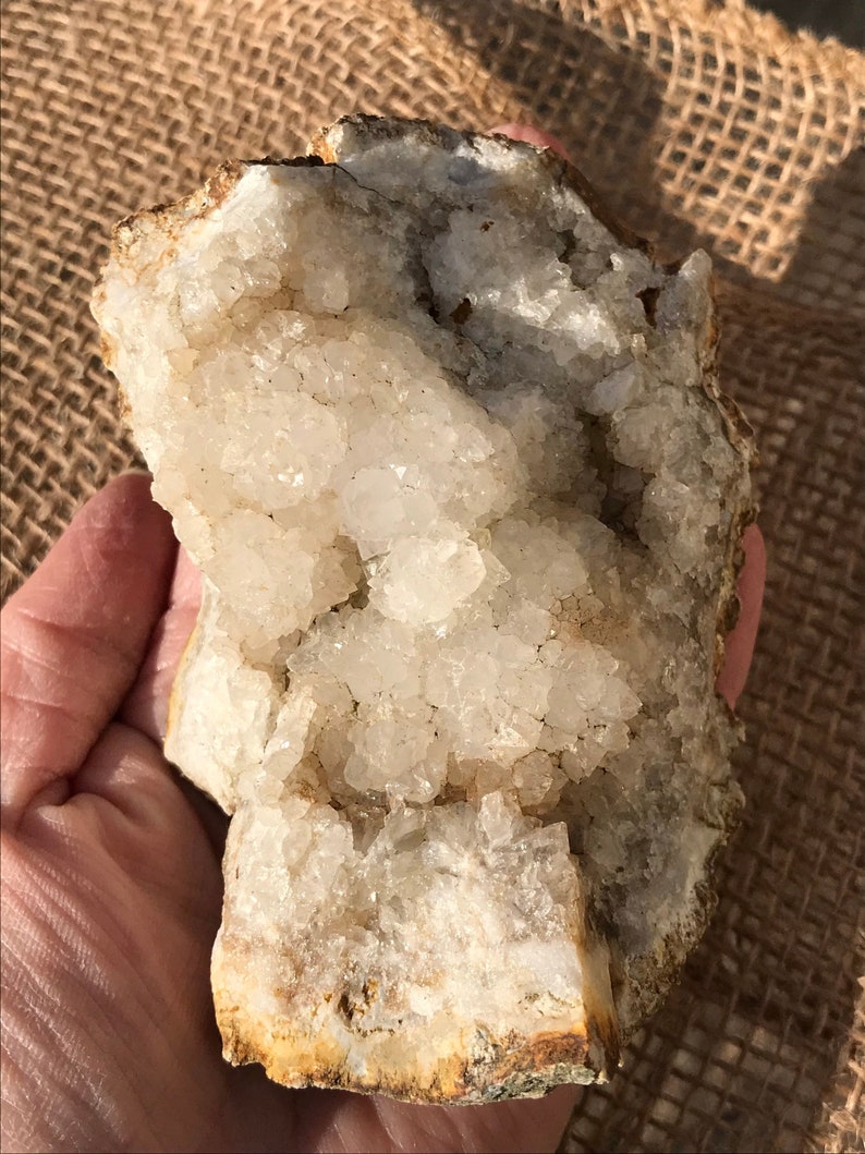 Quartz Crystal Cluster Geode Mineral Specimen From Eubank, Kentucky Old ...