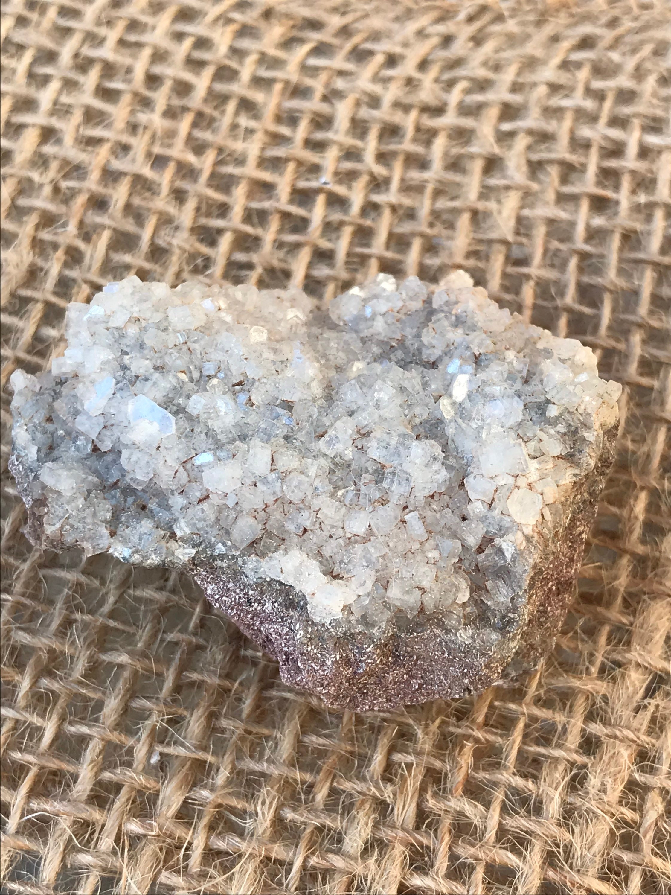 Hemimorphite With Calcite Specimen Rock Mineral Geology - Etsy