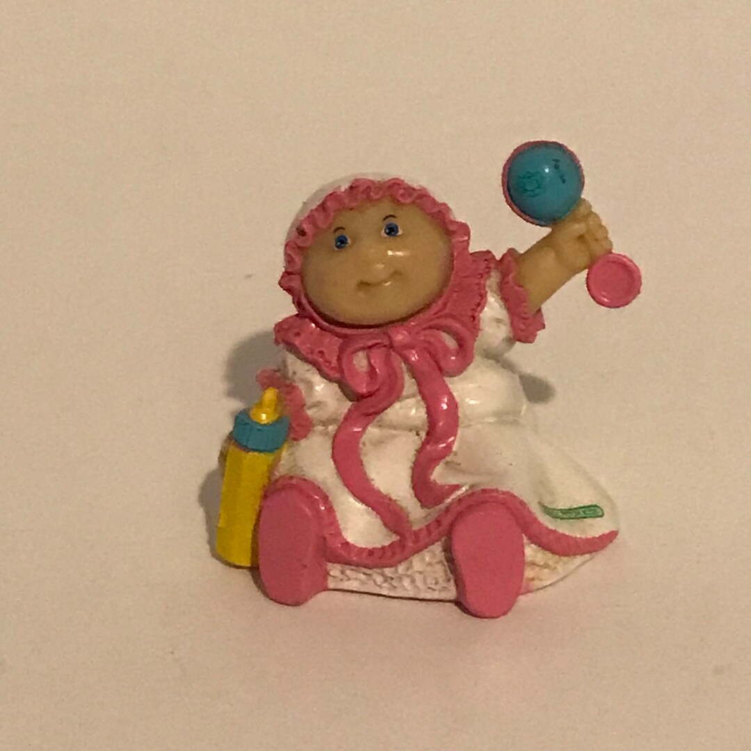 Vintage 1984 Cabbage Patch Kids Preemie Baby With Bottle and Rattle ...