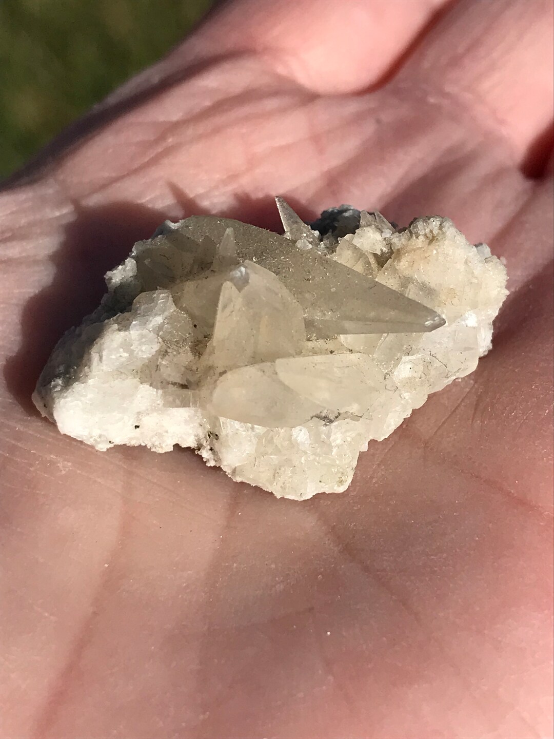 Natural Calcite Points Specimen From Millington Quarry in Morris County ...