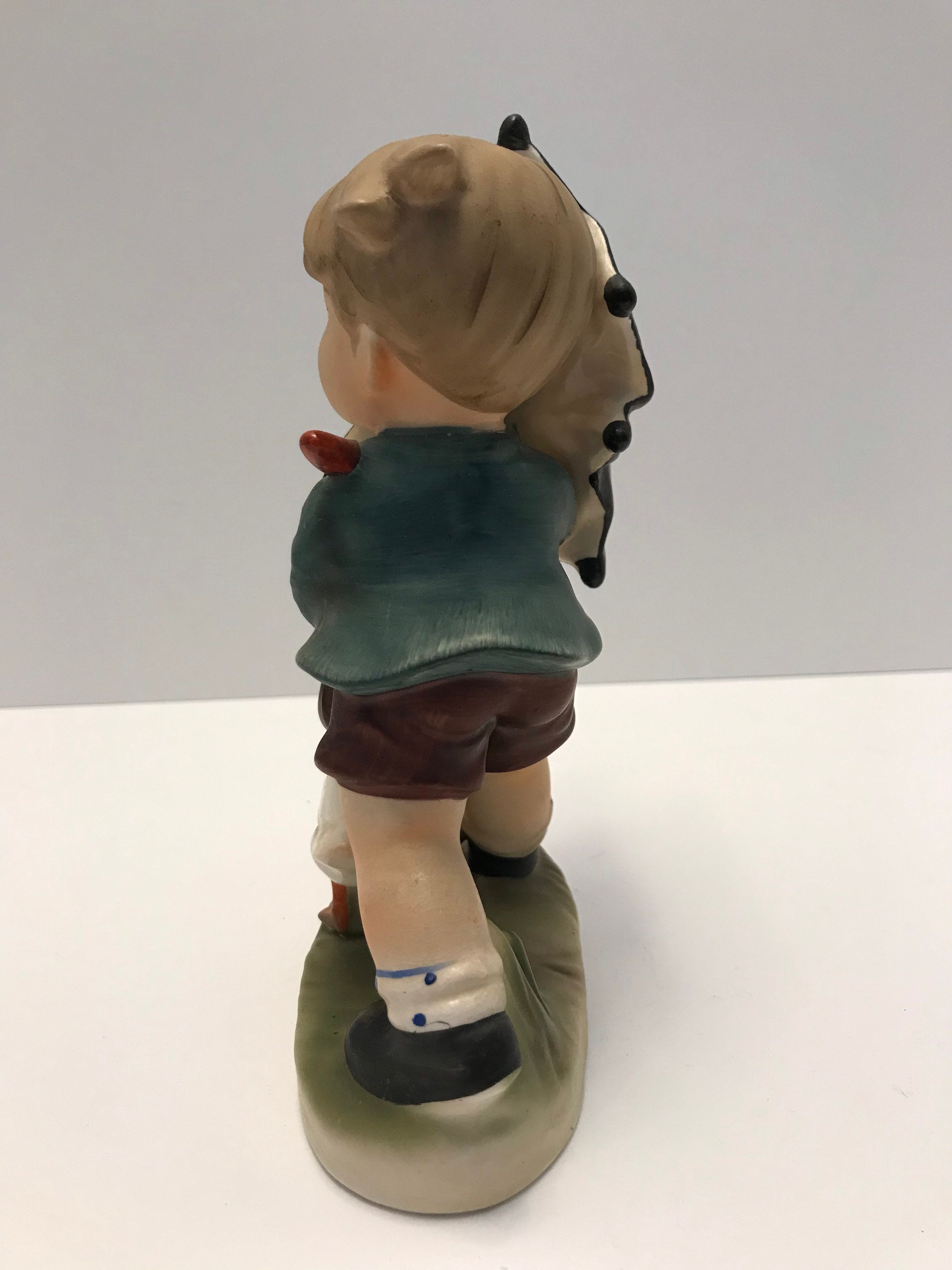 Vintage Napco Boy With Umbrella and Goose Figurine 1950s | Etsy