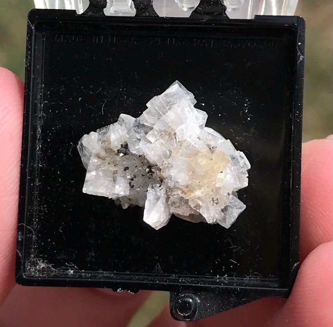 Heulandite Thumbnail Mineral Specimen in a Display Case From New Street ...