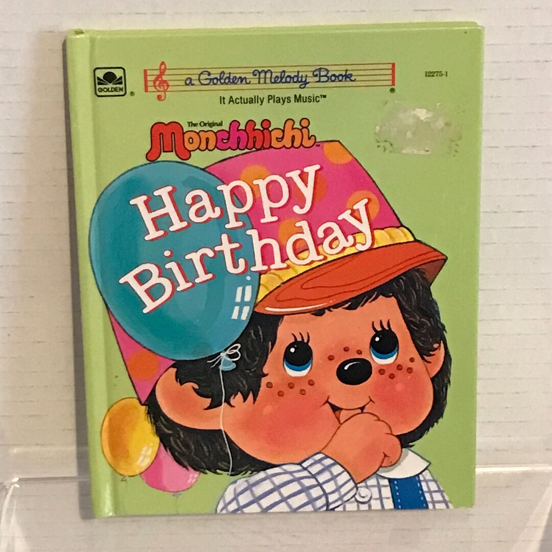 Vintage 1983 Monchhichi Happy Birthday Childrens Hardcover Book - Etsy