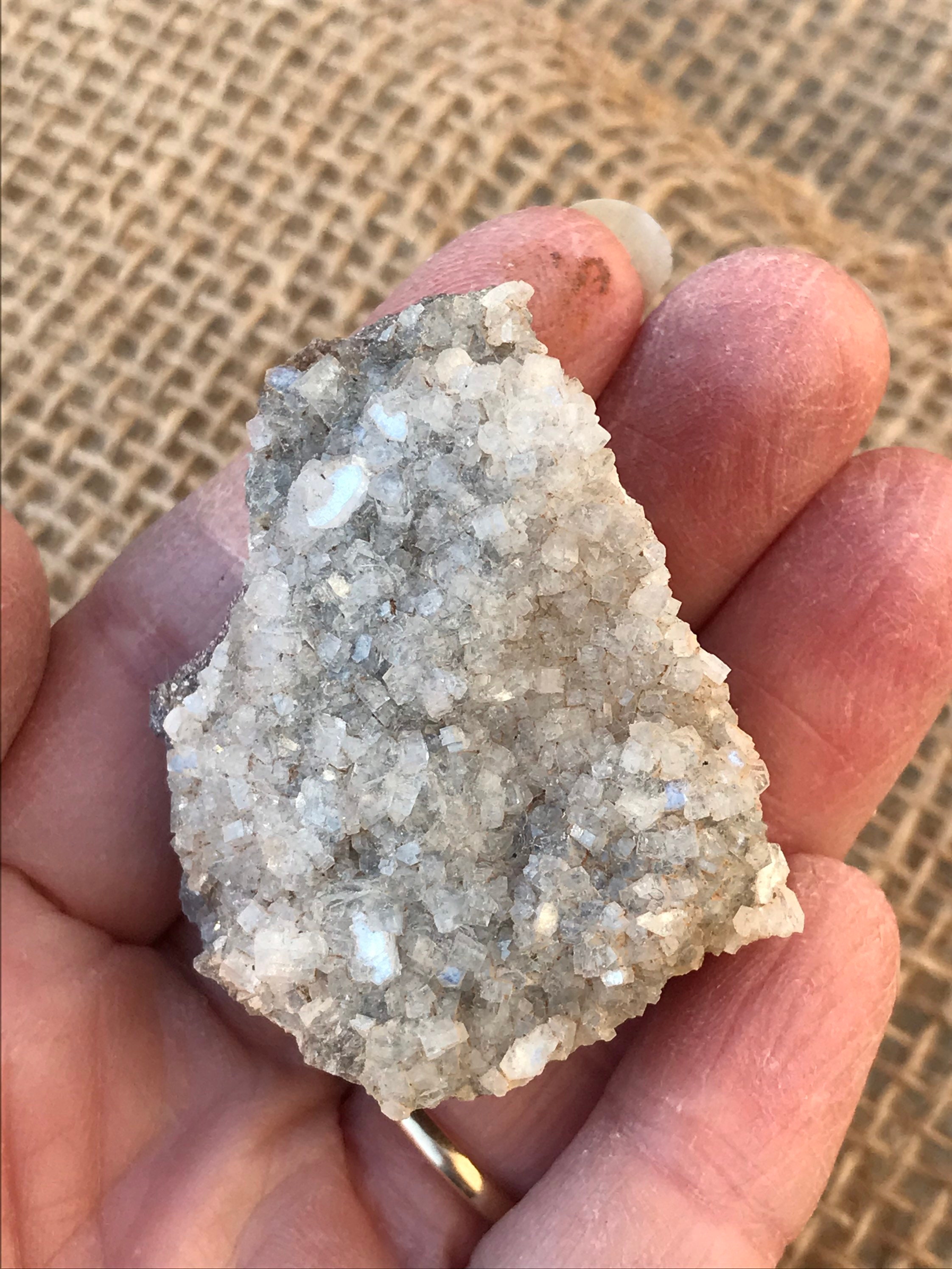 Hemimorphite With Calcite Specimen Rock Mineral Geology - Etsy