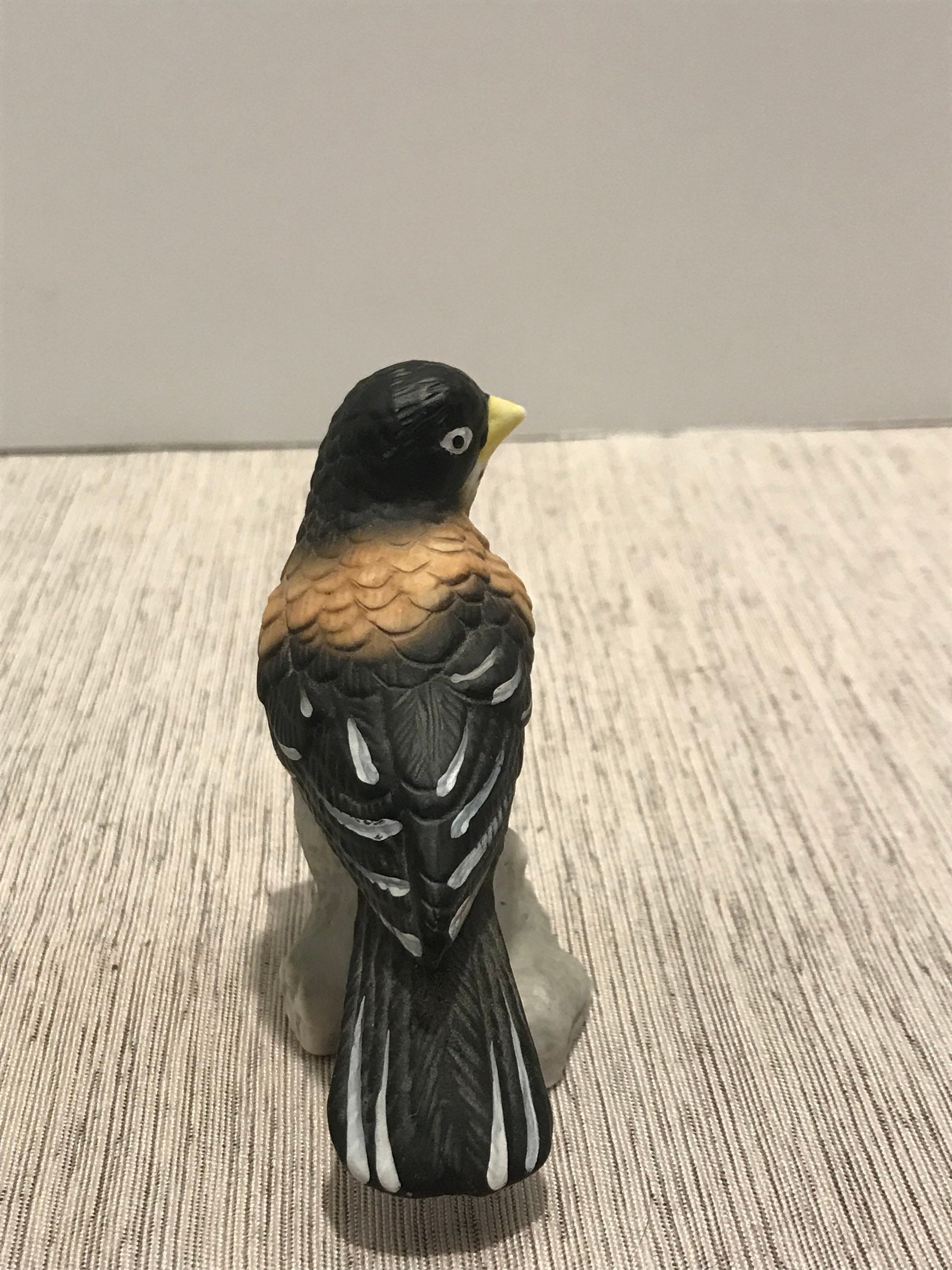 Vintage Miniature Robin Songbird Bird Figurine - Etsy
