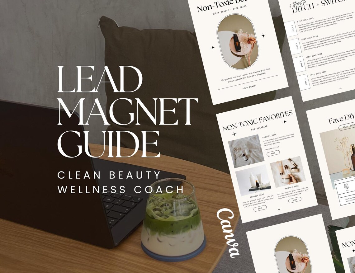 Clean Beauty Lead Magnet | Canva Guide Template | Wellness Coach Ebook ...