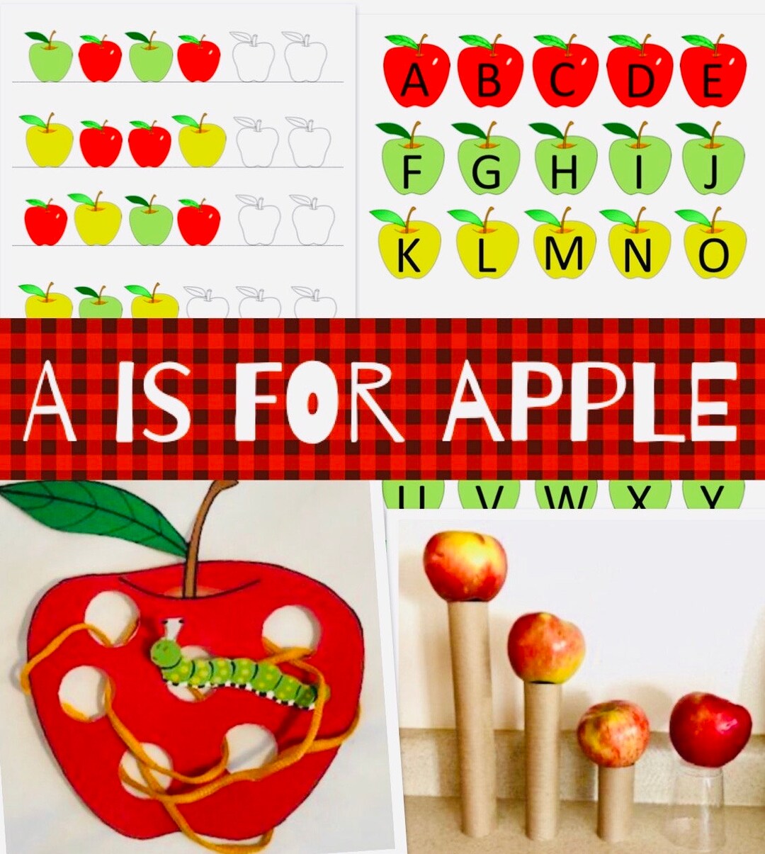 A is for Apple Activity Booklet - Etsy