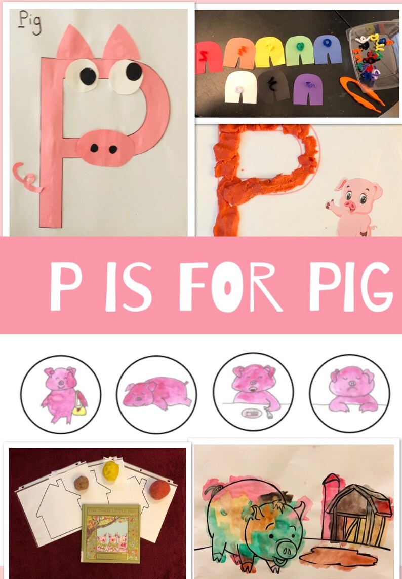 P is for Pig Activity Booklet - Etsy