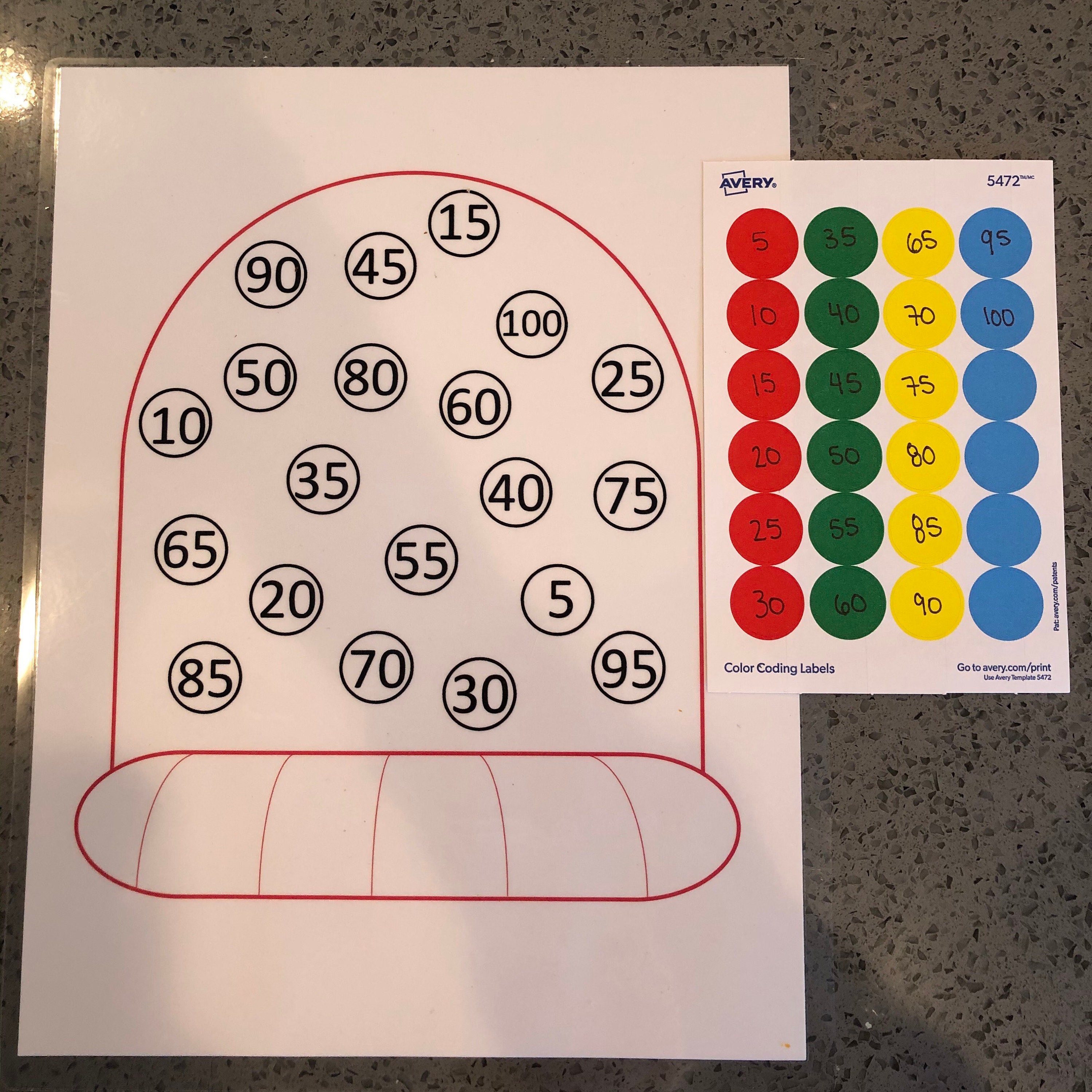Dot Sticker Educational Worksheets - Etsy