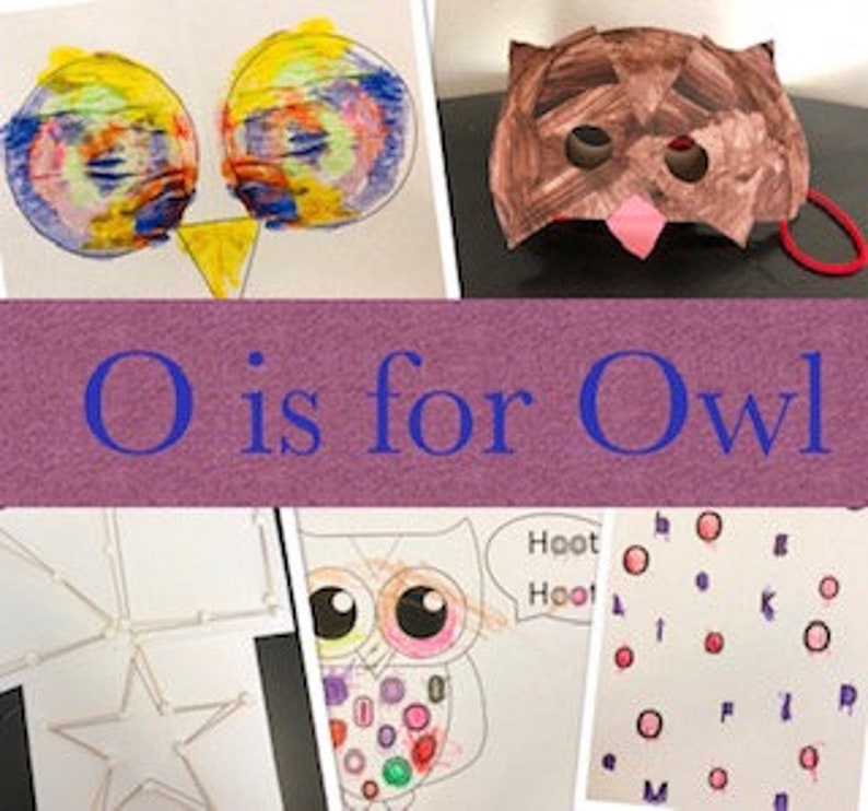 O is for Owl Activity Booklet - Etsy