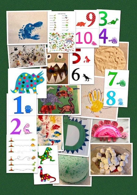 D is for Dinosaur Activity Booklet - Etsy