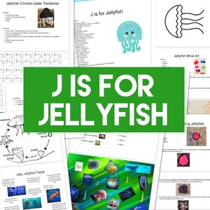 J is for Jellyfish Activity Booklet - Etsy
