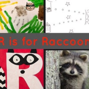R is for Raccoon Activity Booklet - Etsy