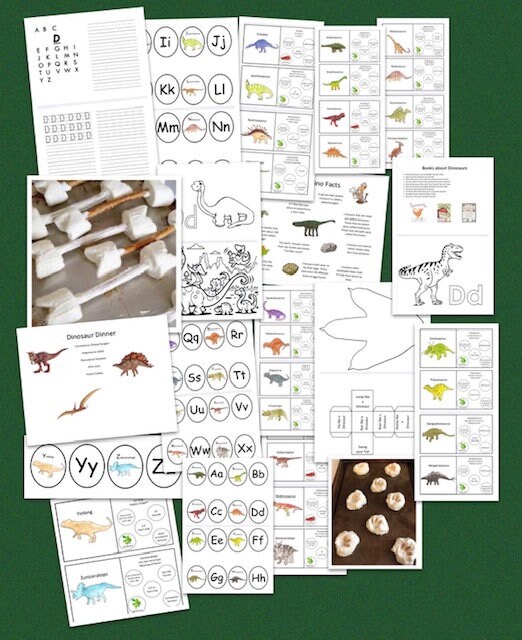 D is for Dinosaur Activity Booklet - Etsy