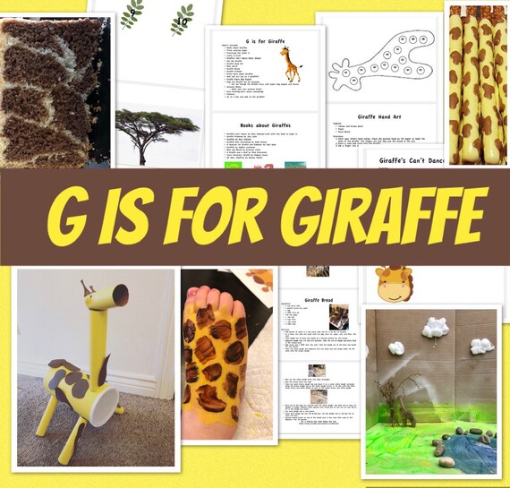 G is for Giraffe Activity Booklet | Etsy