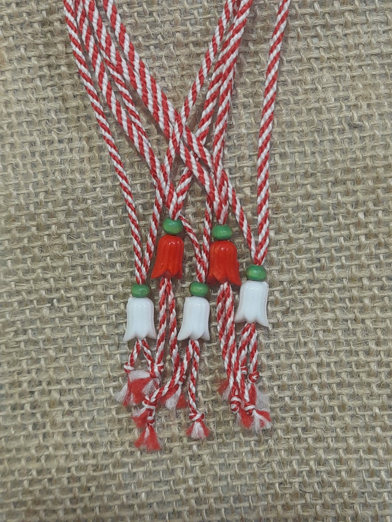 5 Martenisas Bracelet Martenitsa Bulgarian Marteniza Baba Marta Day ...