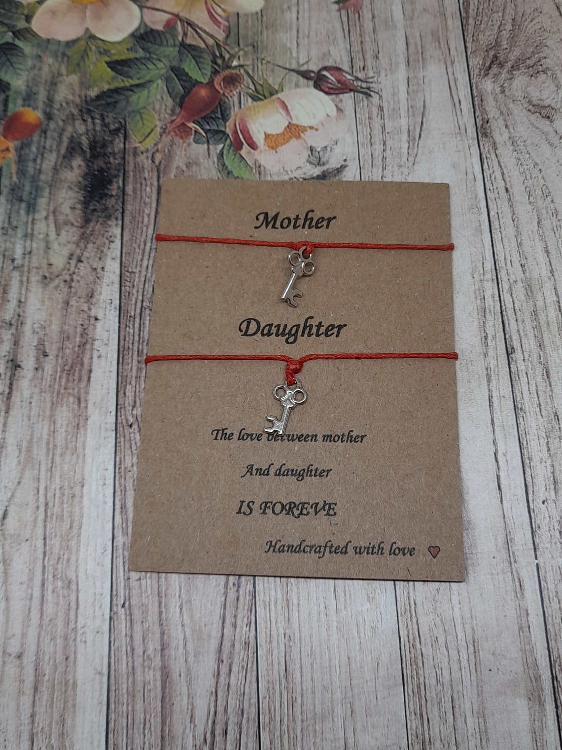Couple Wish Bracelet Mother Daughter Matching Bracelet Mothers Day Gift ...