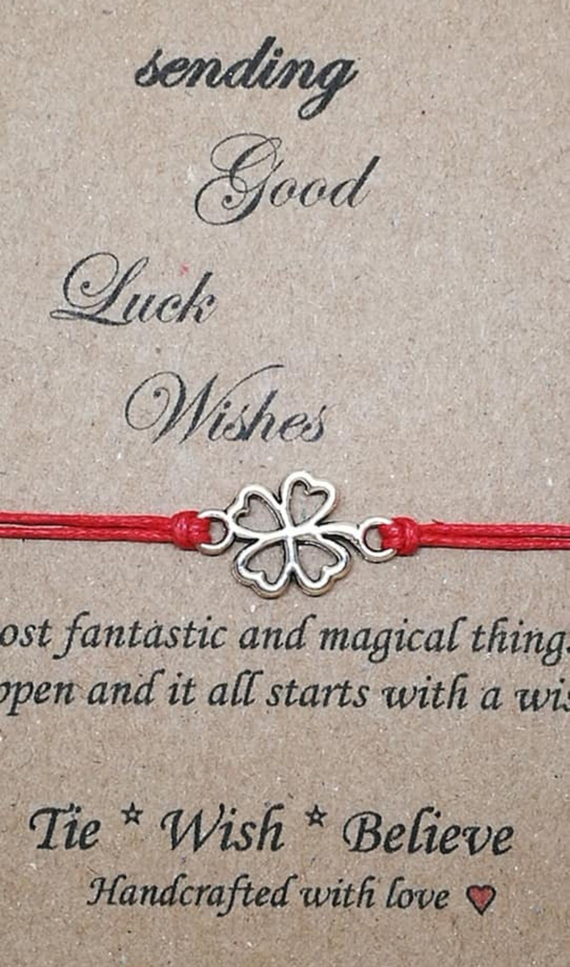 Lucky Shamrock Wish Bracelet Good Luck Bracelets for Women Men ...
